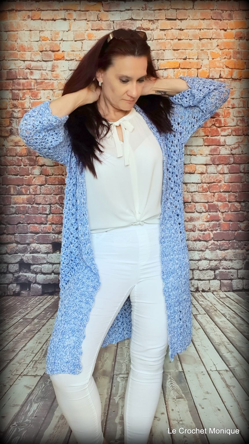 Háčkovaný kardigán - Océane – Le Crochet Monique